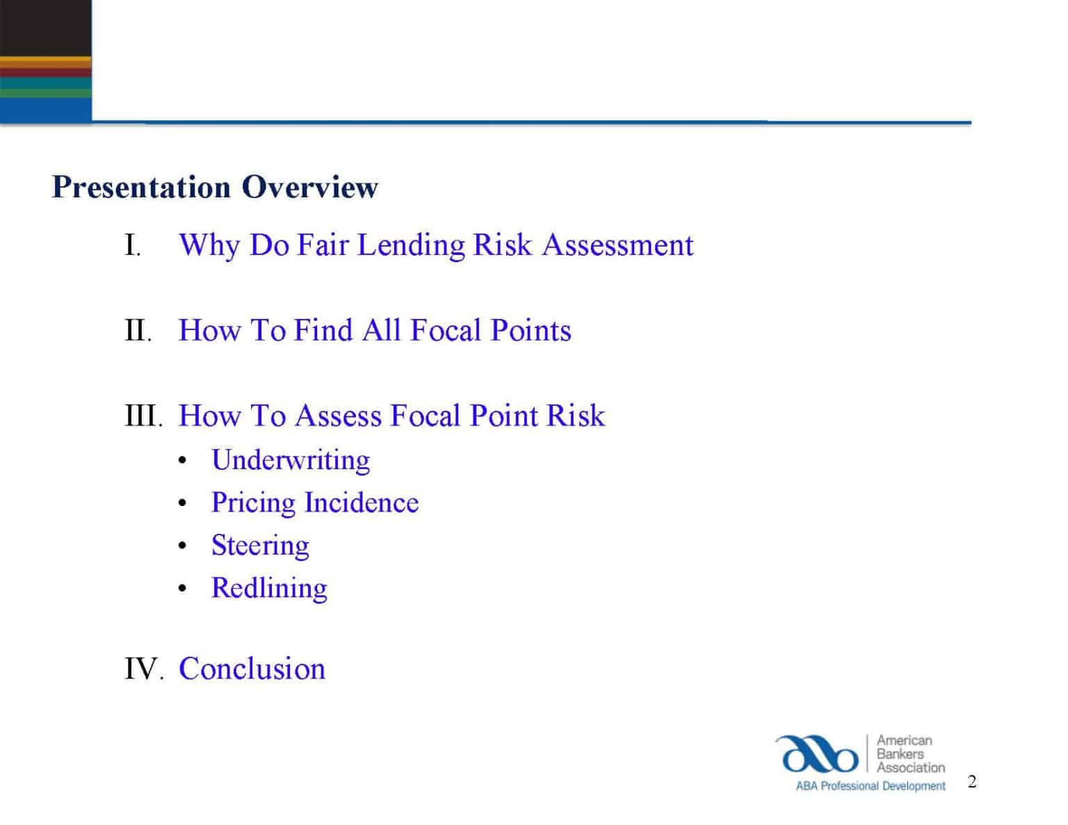 Fair Lending Risk Assessment: Determining Your Risk Exposure - Preiss ...