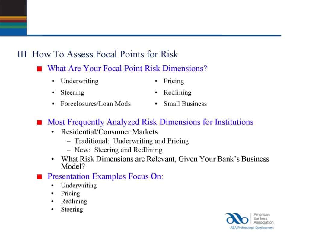 Fair Lending Risk Assessment: Determining Your Risk Exposure - Preiss ...