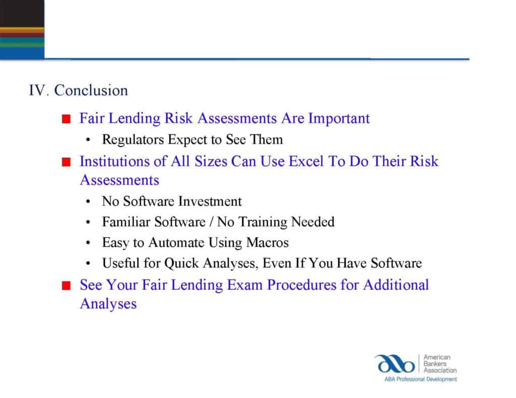 Fair Lending Risk Assessment: Determining Your Risk Exposure - Preiss ...